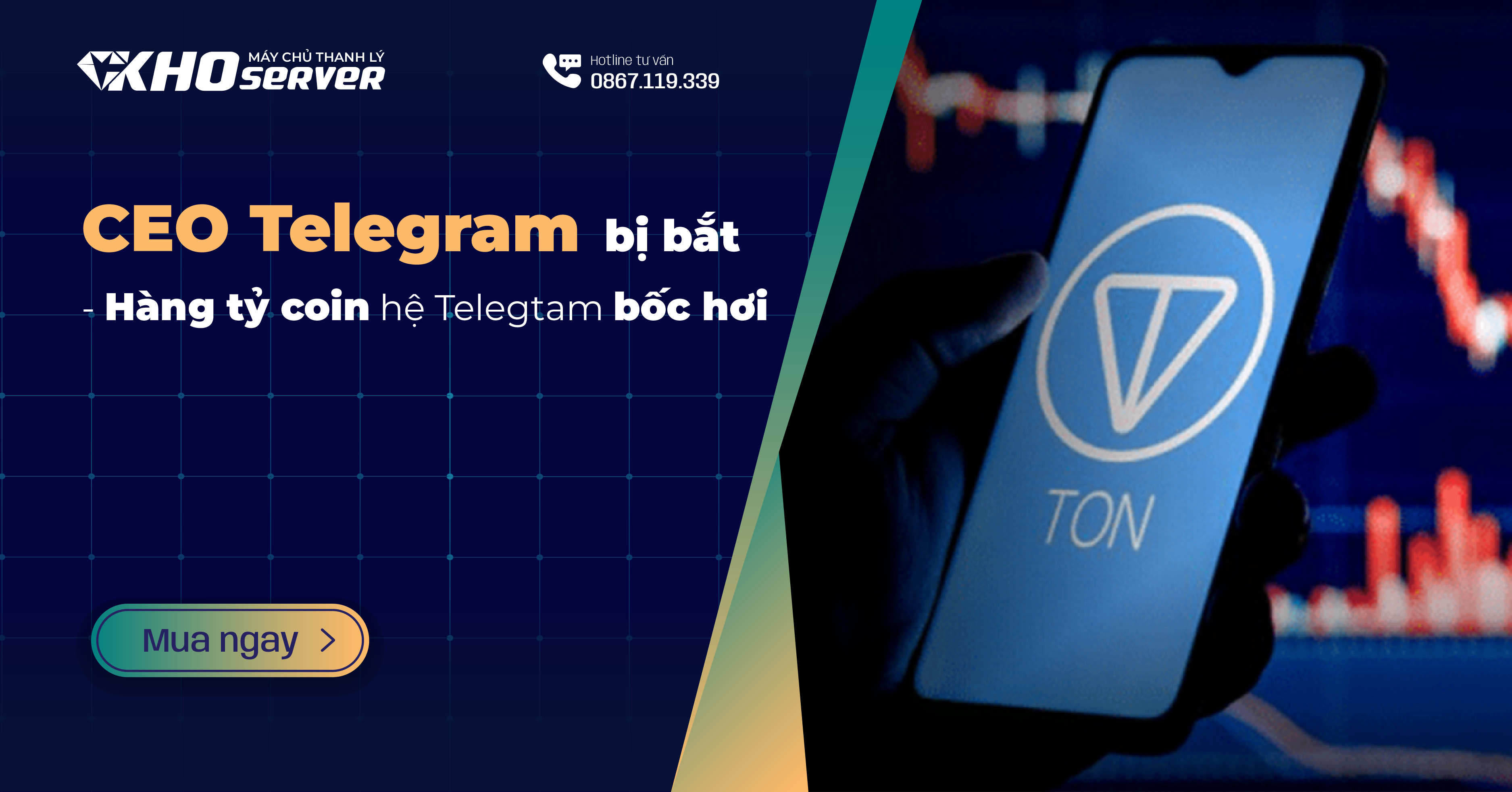CEO Telegram bị bắt - Hàng tỷ coin hệ Telegram bốc hơi