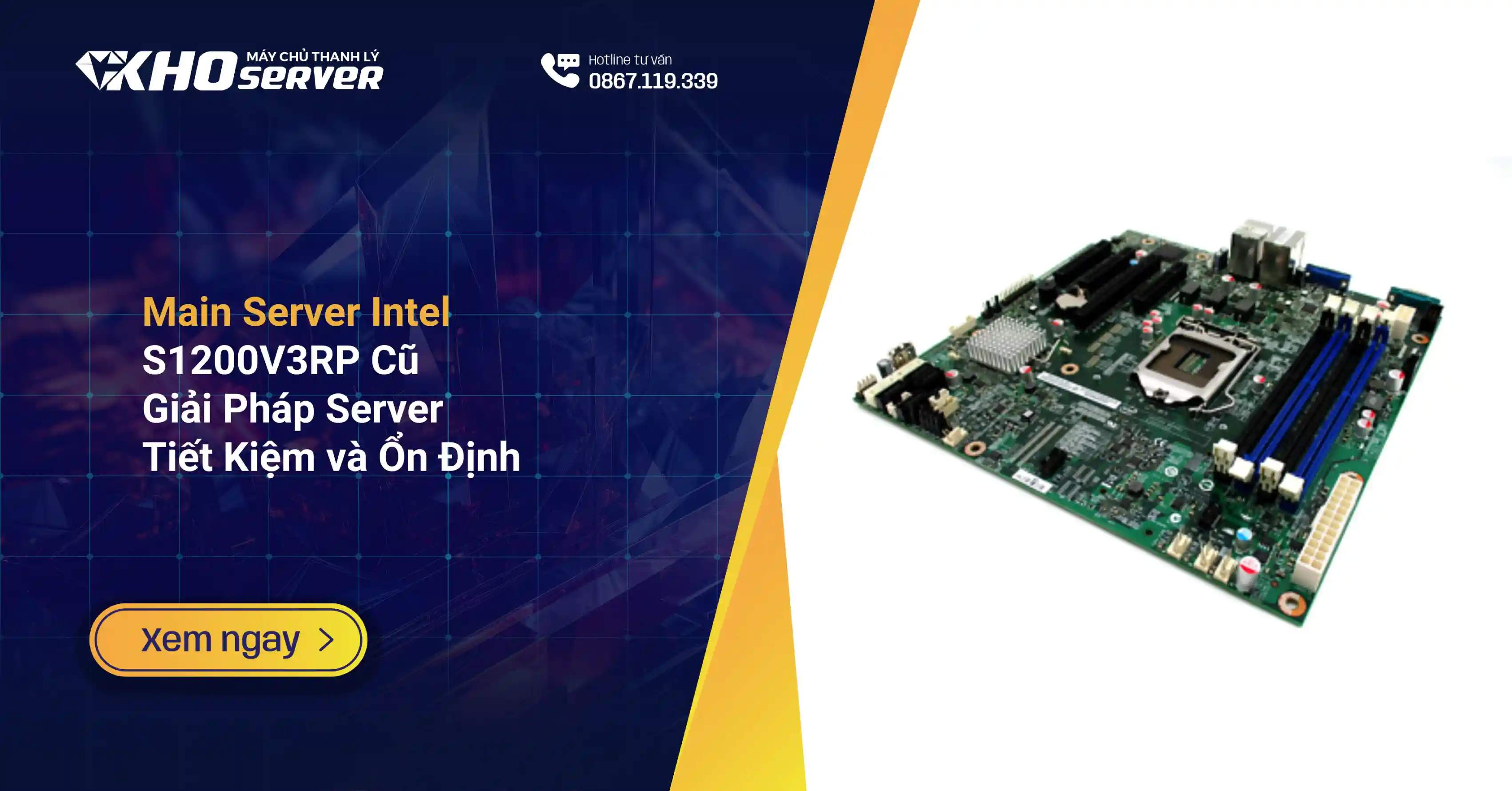 Main Server Intel S1200V3RP Cũ – Giải Pháp Server Tiết Kiệm và Ổn Định